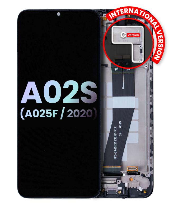 Pantalla LCD con marco para Samsung Galaxy A02S (A025F / 2020) (Versio – Celovendo. Repuestos ...