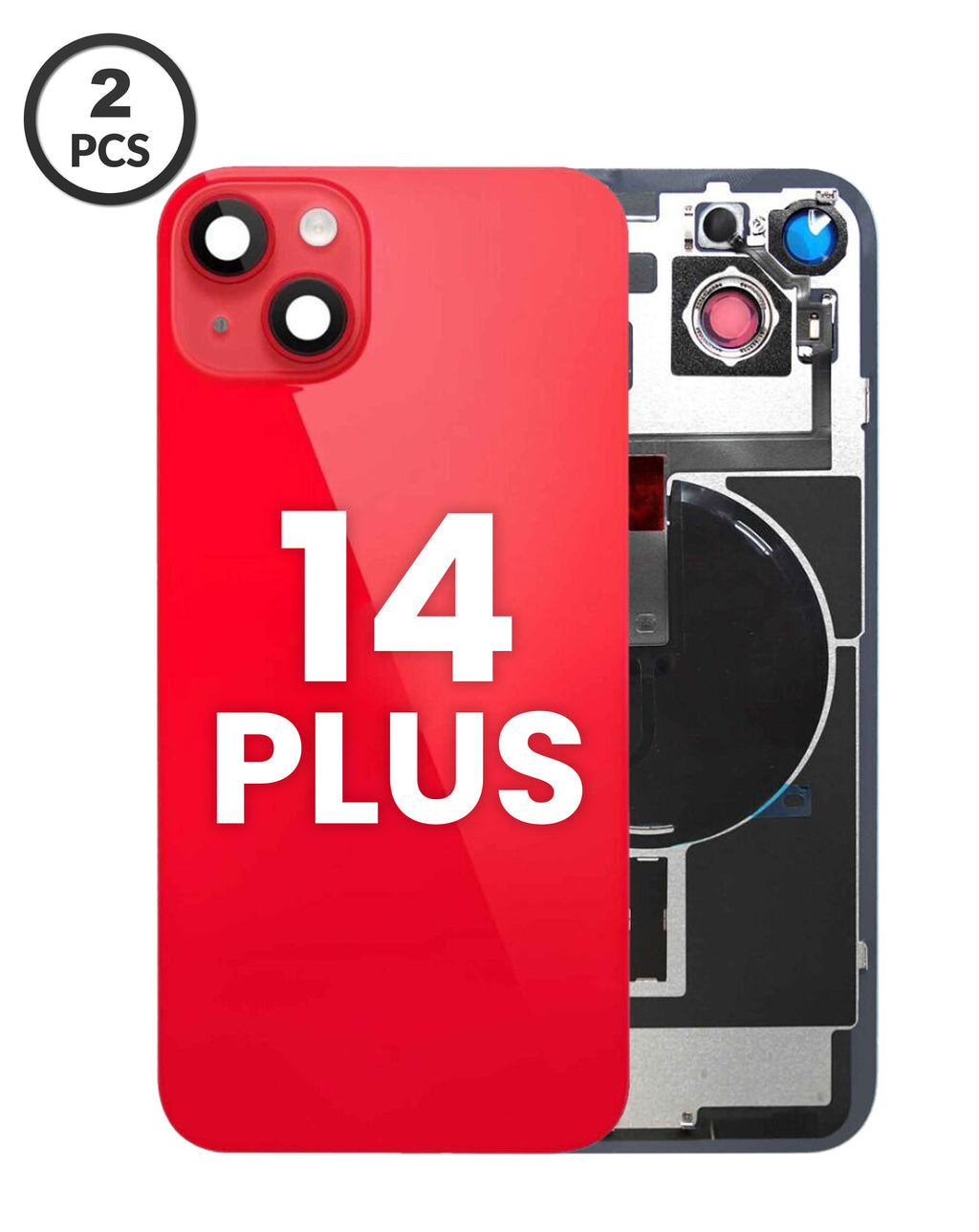Tapa Trasera Con Nfc Wireless Y Iman Magsafe Iphone 14 Plus Red