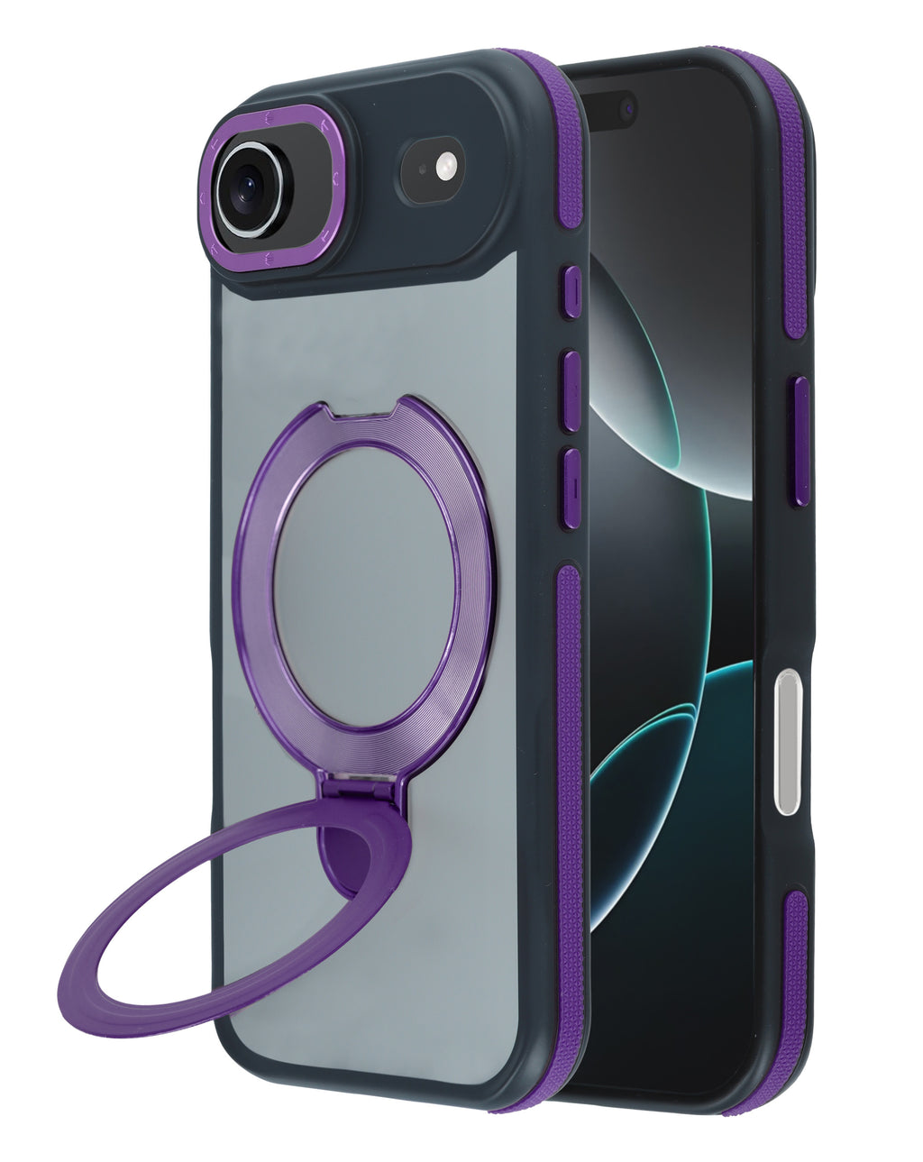 Funda transparente mate con carga inalambrica y soporte iPhone 17 Air ...