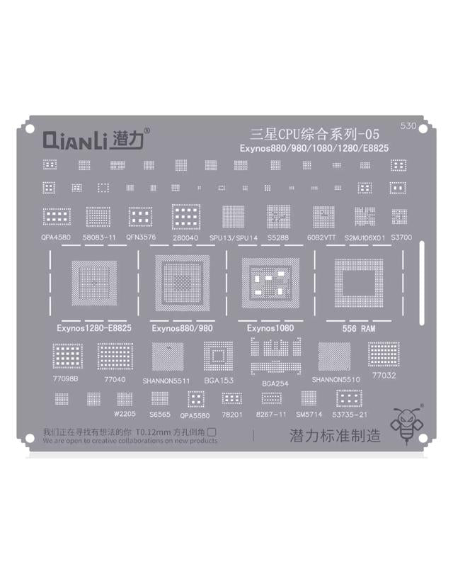 Plantilla Bumblebee (QS530) Samsung CPU 05-Exynos880 / 980 / 1080 / 12 ...