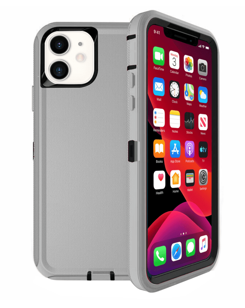 Case heavy duty iPhone 11 (Gris oscuro y Negro) – Celovendo. Repuestos ...