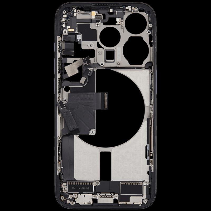 Carcasa media con puerto de carga con cable flex iPhone 15 Pro (Azul T ...