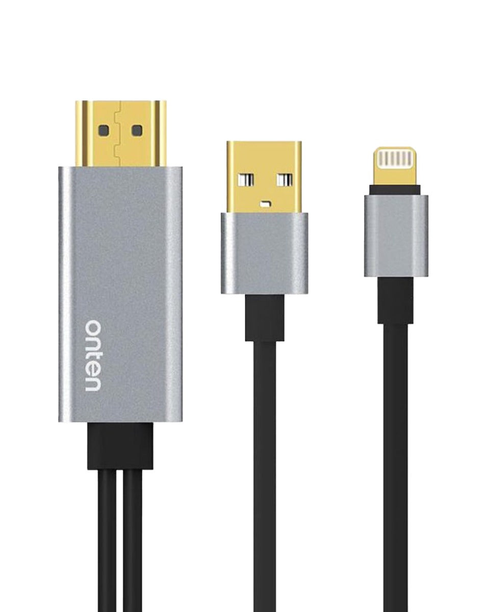 Cable Onten USB-L a HDMI con USB A 2K@30hz (6ft) – Celovendo. Repuestos ...