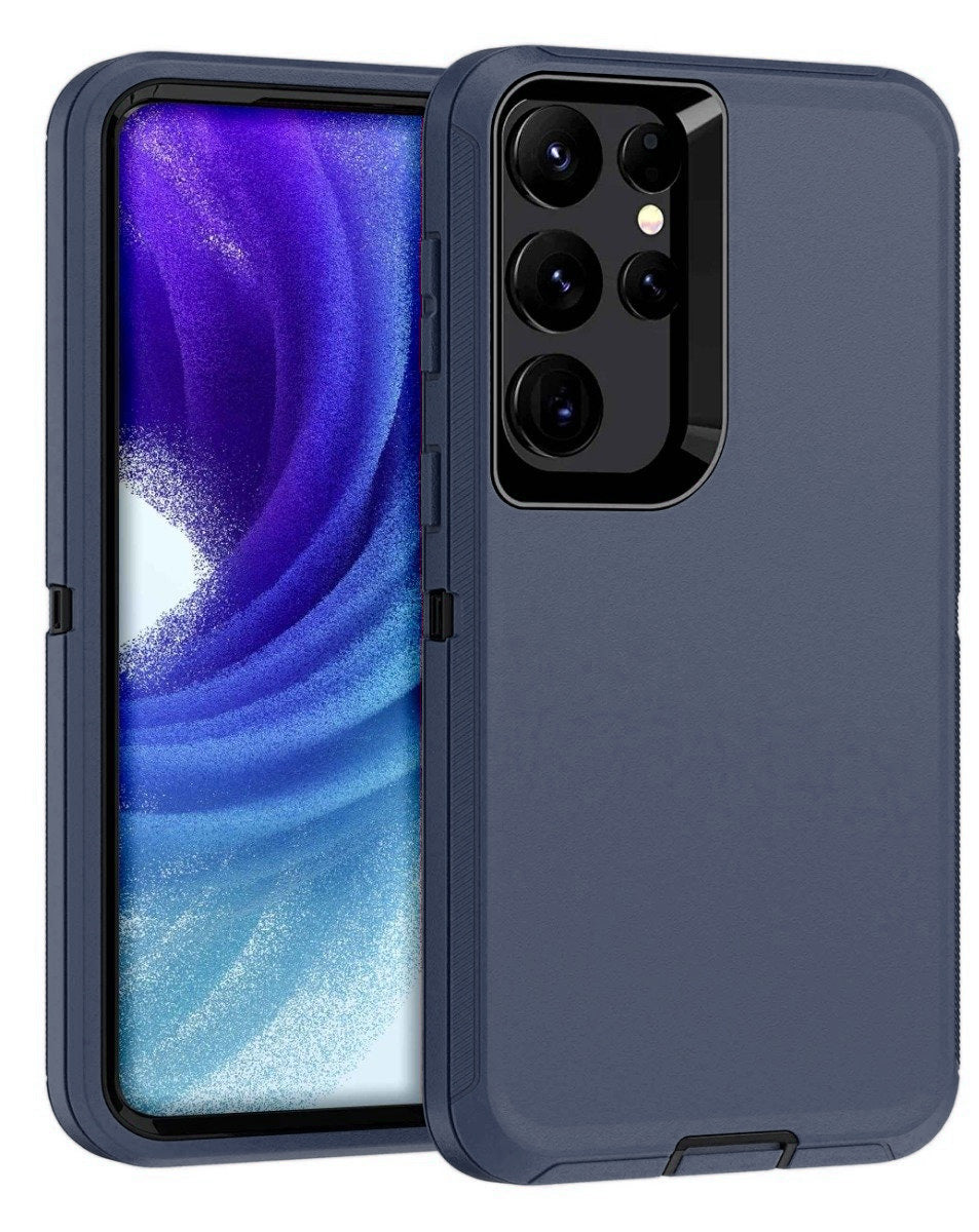 Funda heavy duty Galaxy S23 Ultra (AZUL OSCURO & Negro) – Celovendo ...