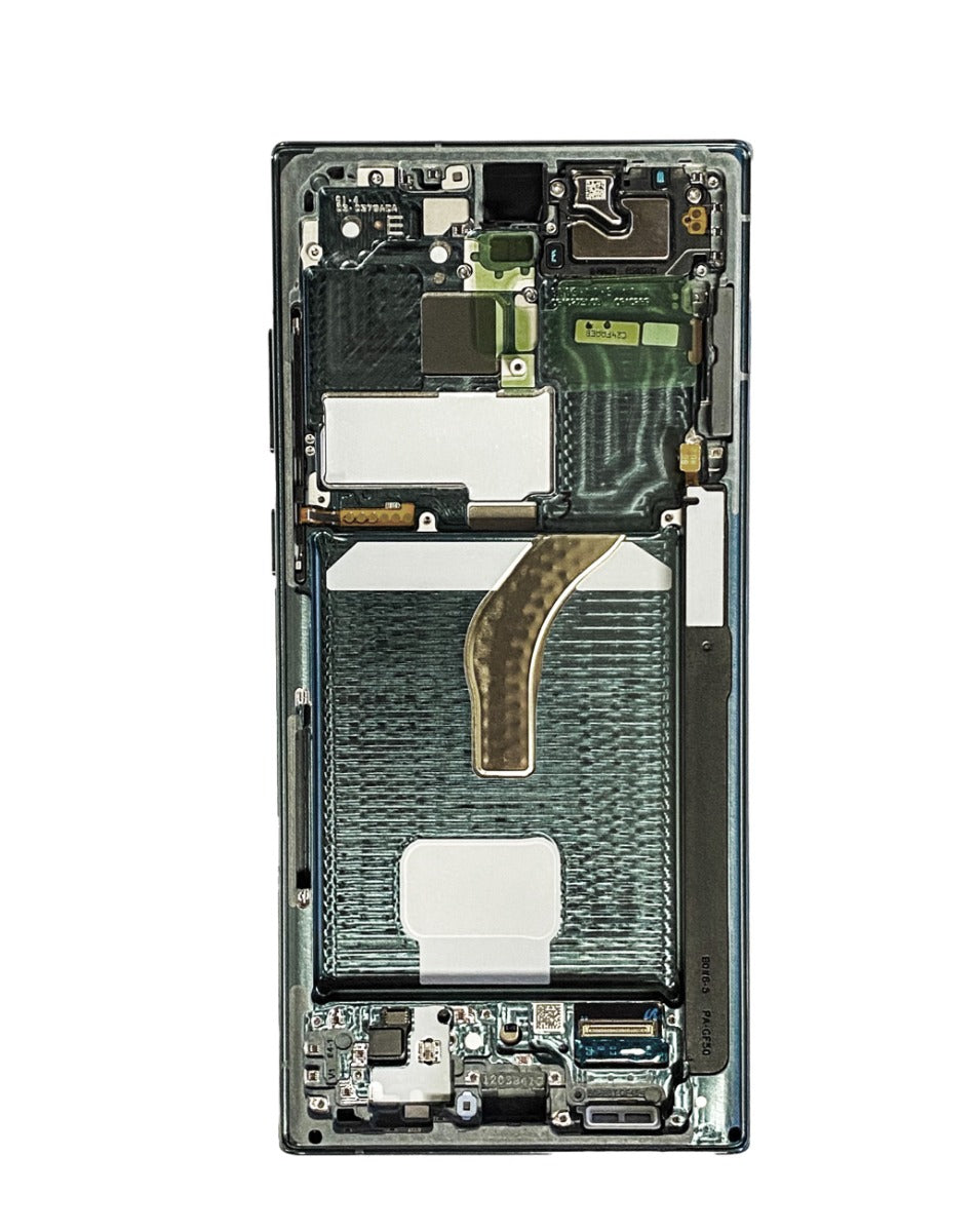 Pantalla original con marco OLED Samsung Galaxy S22 Ultra S908 (GREEN ...