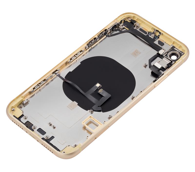 Tapa trasera con componentes pequeños pre-instalados para iPhone XR Am ...
